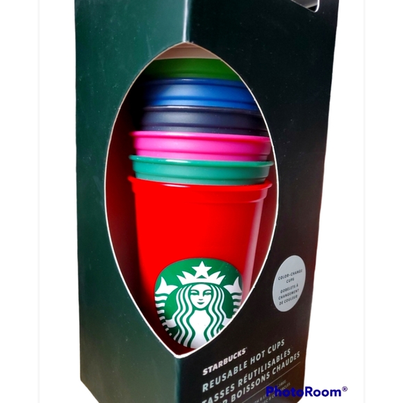 Starbucks | Dining | New Starbucks Reusable Color Changing Hot Cups W ...